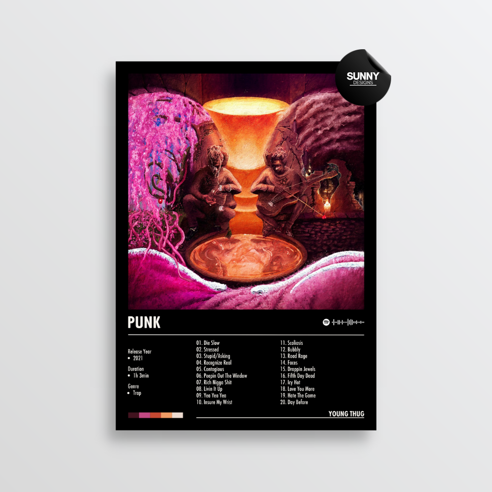 Young Thug - Punk | Album Cover Poster – Sunny Designs Posters