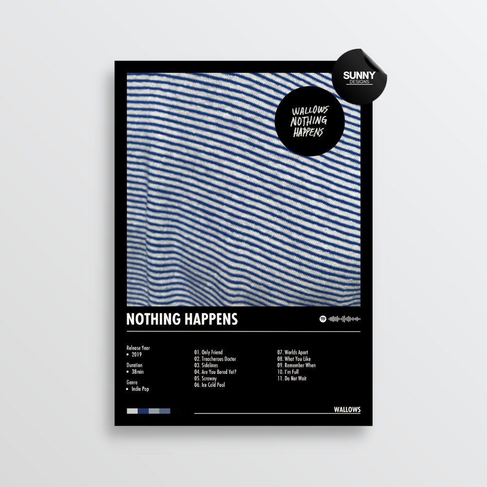 Wallows - Nothing Happens | Album Cover Poster – Sunny Designs Posters