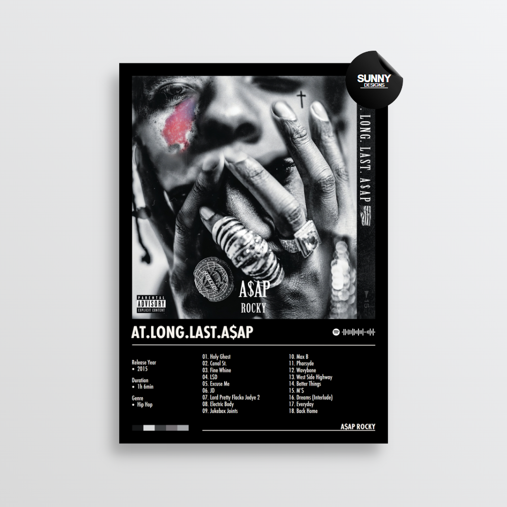 A$AP Rocky - AT.LONG.LAST.A$AP | Album Cover Poster – Sunny Designs Posters