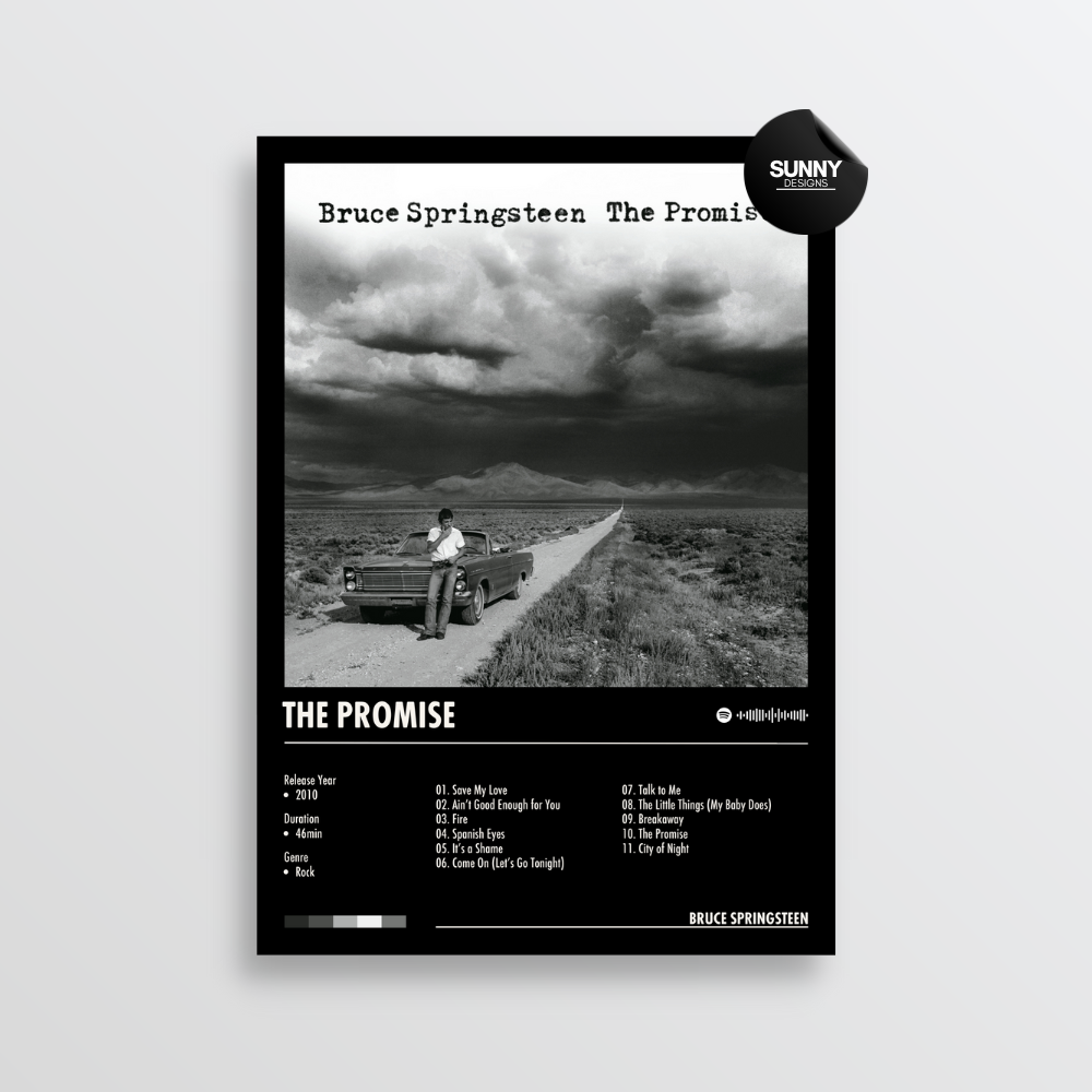 Bruce Springsteen - The Promise | Album Cover Poster – Sunny Designs ...