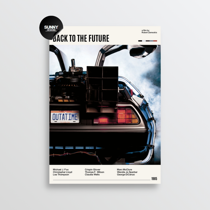 Back to the Future | Minimalist Movie Poster – Sunny Designs Posters