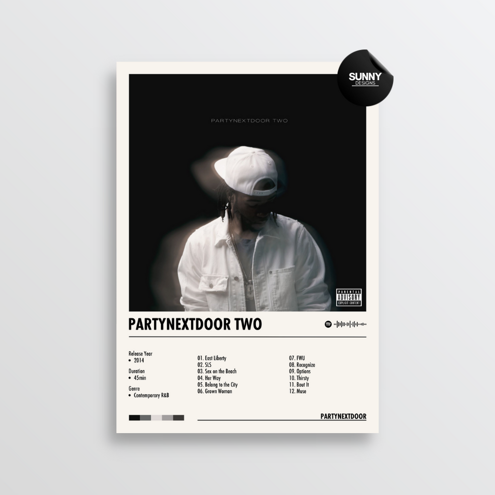 PartyNextdoor - PartyNextdoor Two | Album Cover Poster – Sunny Designs ...