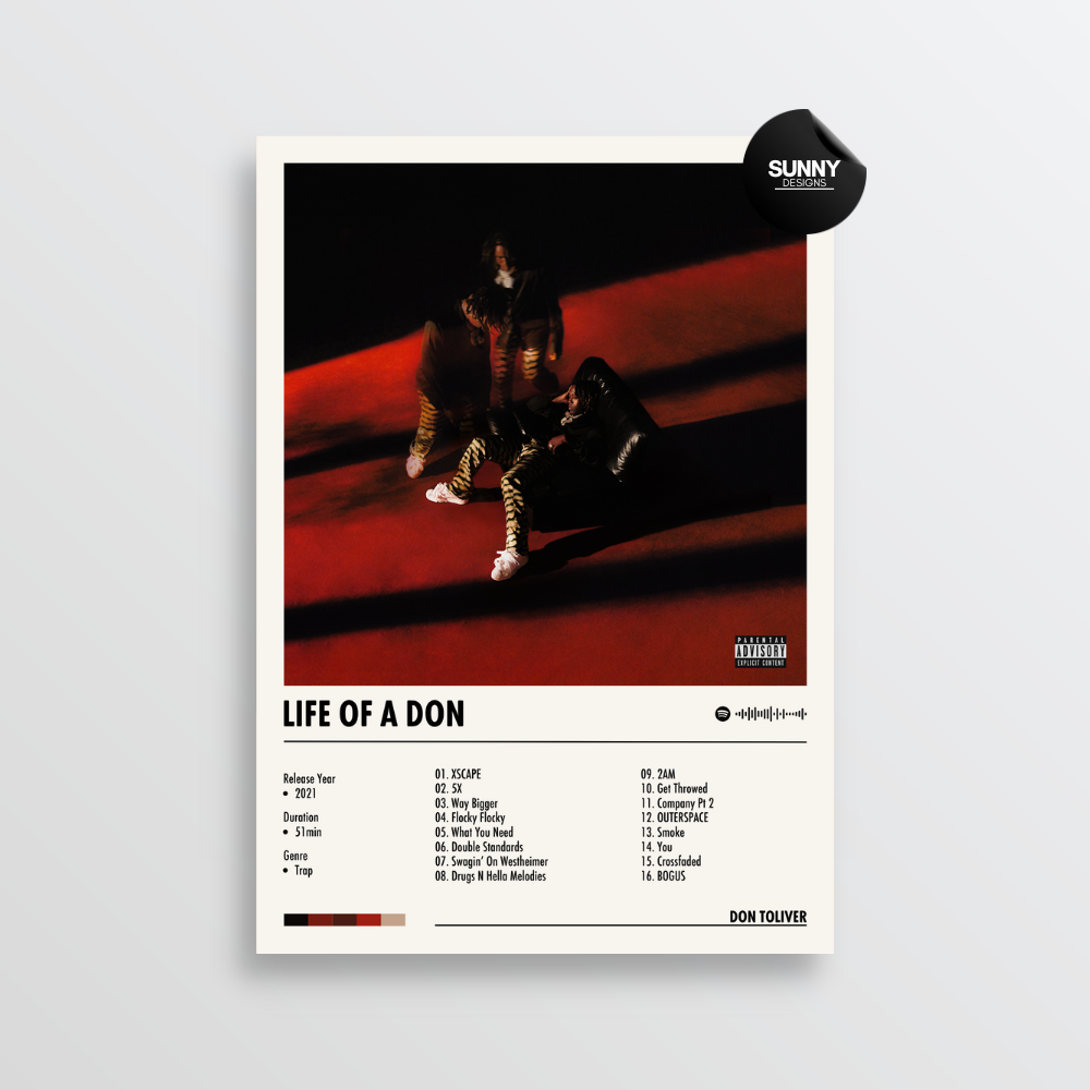 Don Toliver - Life of a Don | Album Cover Poster – Sunny Designs Posters