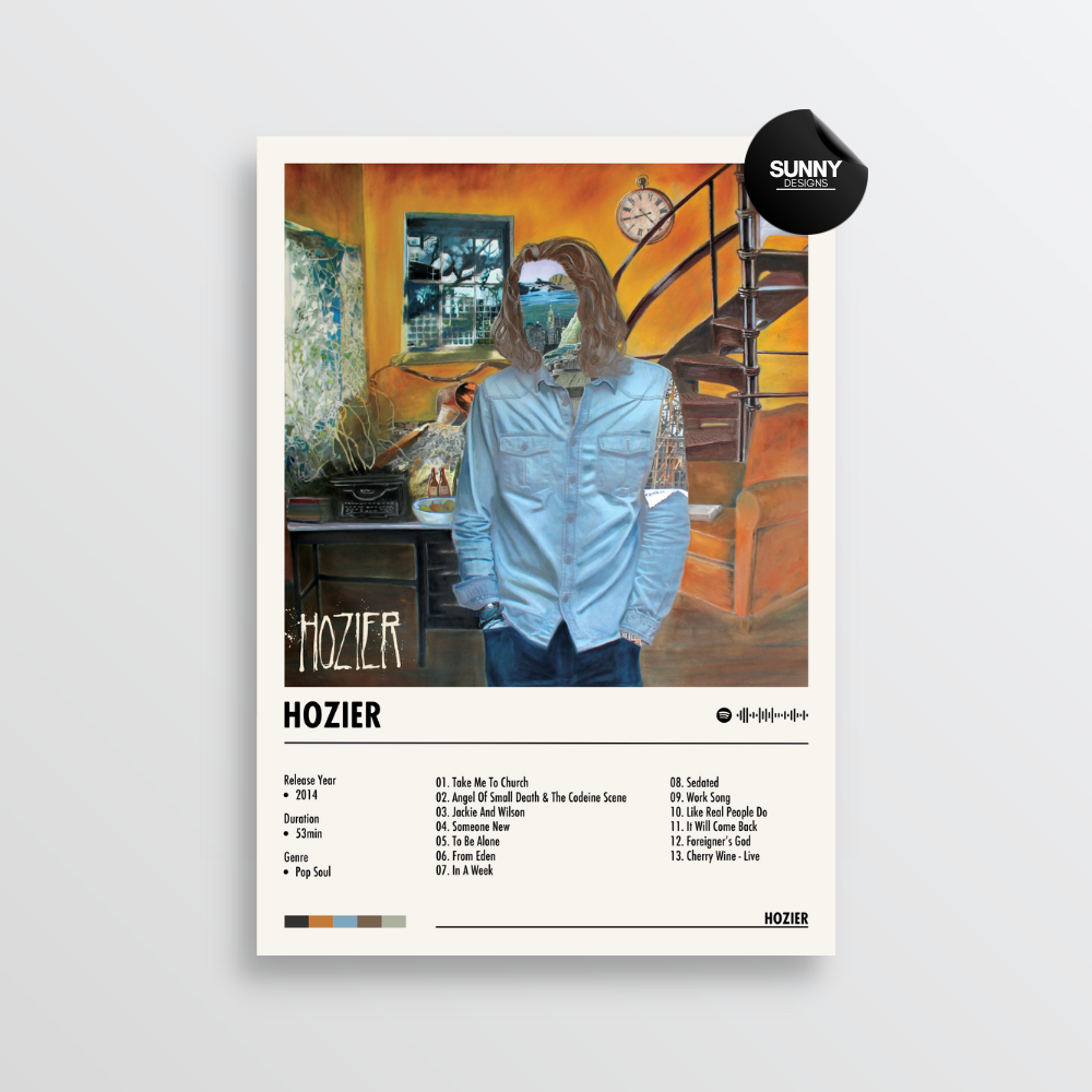 Hozier - Hozier | Album Cover Poster – Sunny Designs Posters