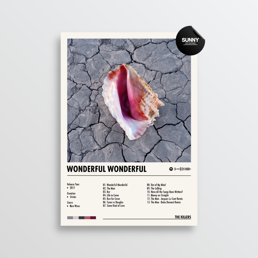 The Killers - Wonderful Wonderful | Album Cover Poster – Sunny Designs ...
