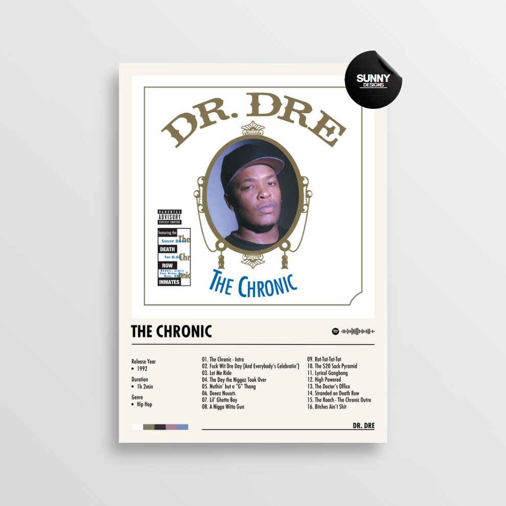 Dr. Dre - The Chronic | Album Cover Poster – Sunny Designs Posters