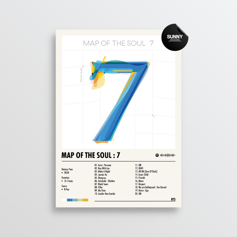 BTS - Map of the Soul: 7 | Album Cover Poster – Sunny Designs Posters