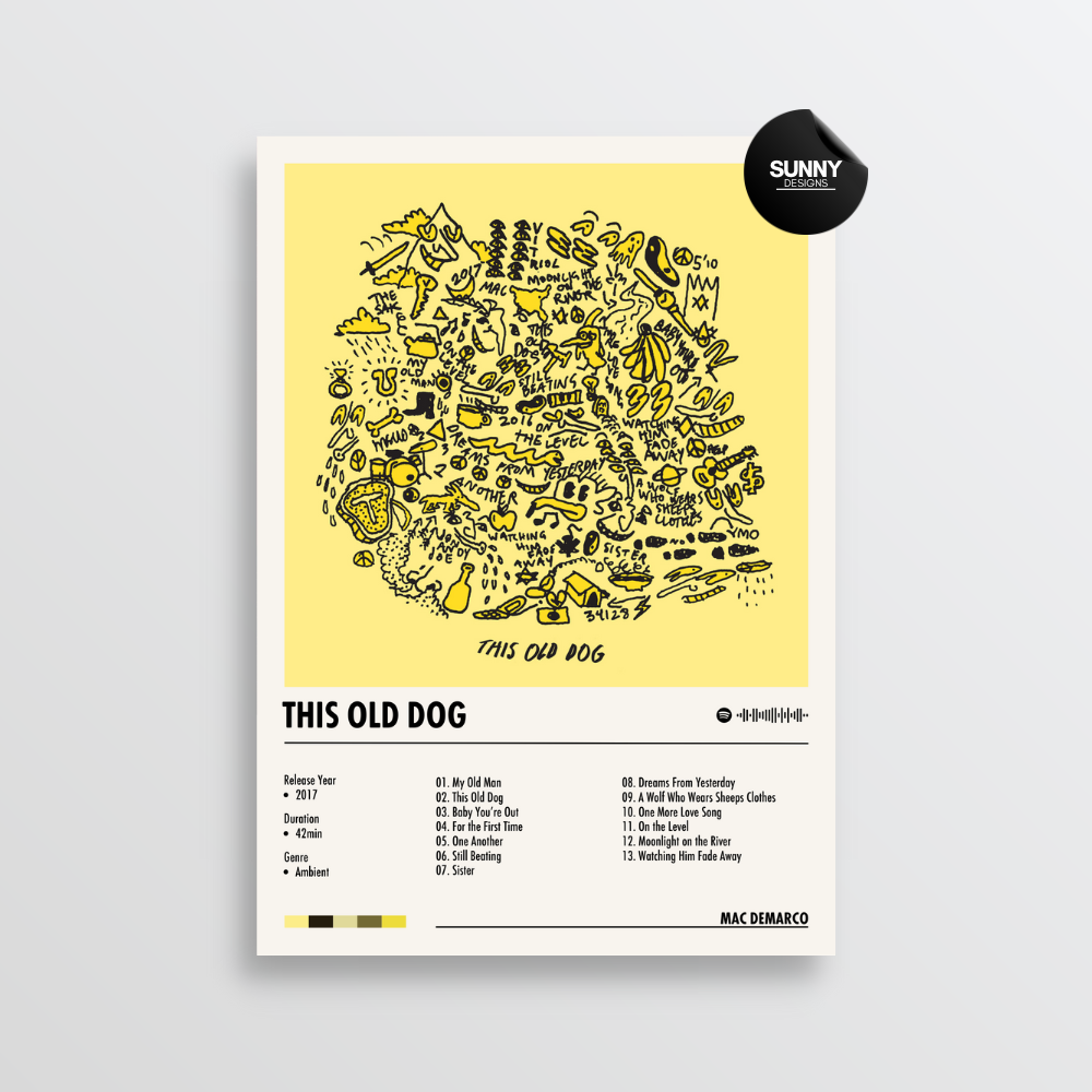 Mac Demarco - This Old Dog | Album Cover Poster – Sunny Designs Posters