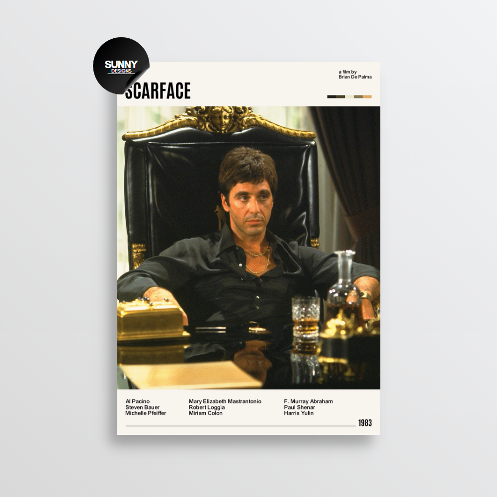 Scarface | Minimalist Movie Poster – Sunny Designs Posters