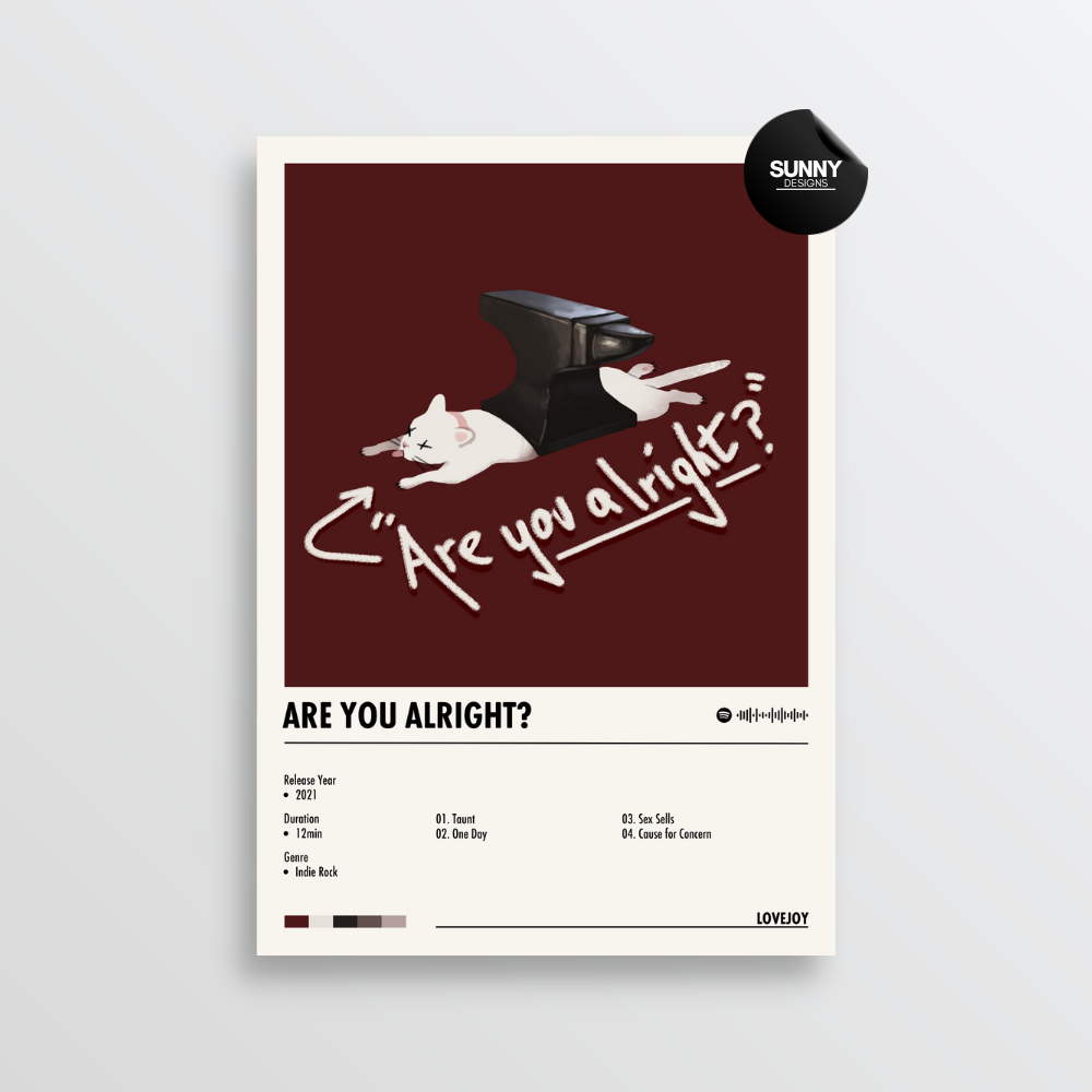 Lovejoy - Are You Alright? | Album Cover Poster – Sunny Designs Posters