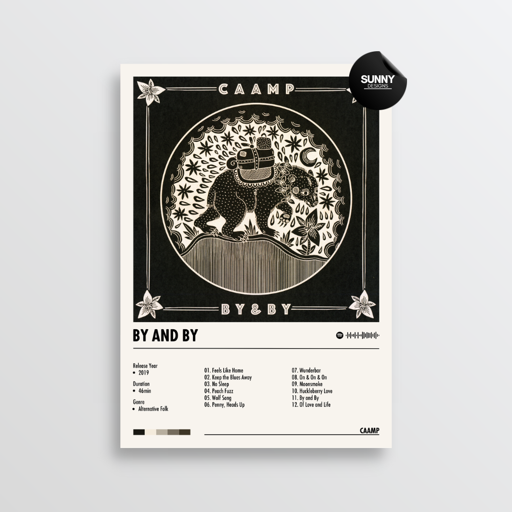 CAAMP - by and by | Album Cover Poster – Sunny Designs Posters