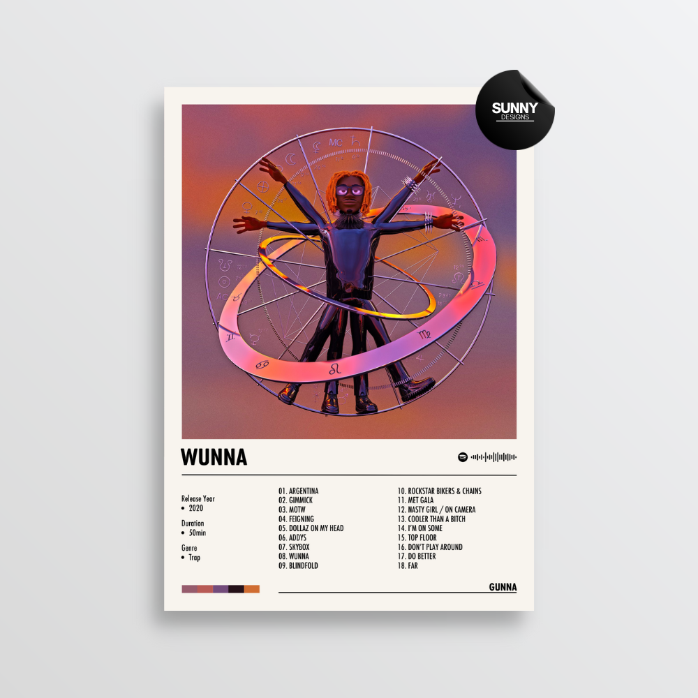 Gunna - Wunna | Album Cover Poster – Sunny Designs Posters
