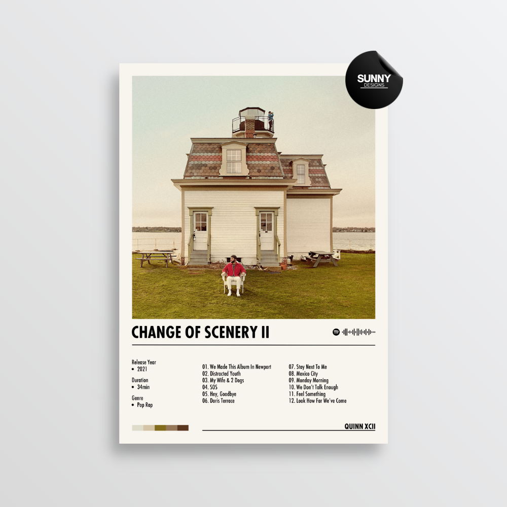Quinn XCII - Change of Scenery II | Album Cover Poster – Sunny Designs ...