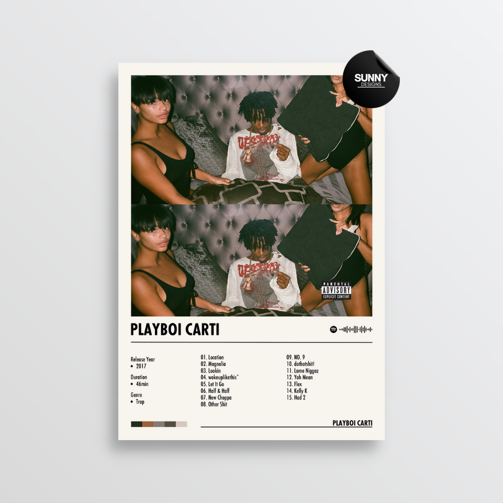 Playboi Carti - Playboi Carti | Album Cover Poster – Sunny Designs Posters