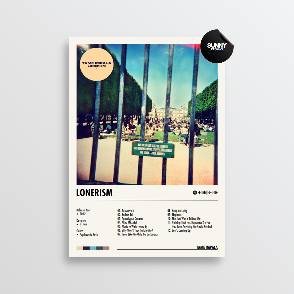 Tame Impala - Lonerism | Album Cover Poster – Sunny Designs Posters