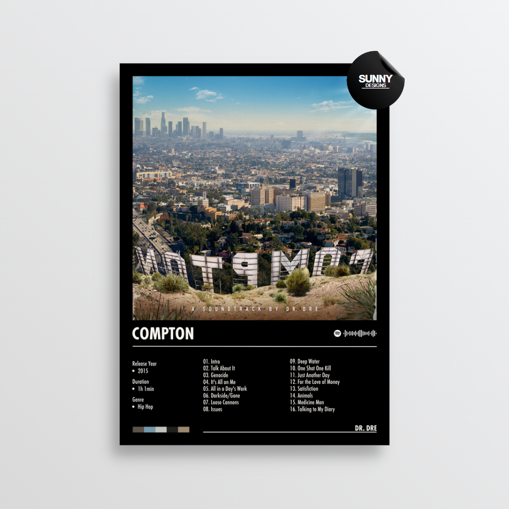 Dr. Dre - Compton | Album Cover Poster – Sunny Designs Posters