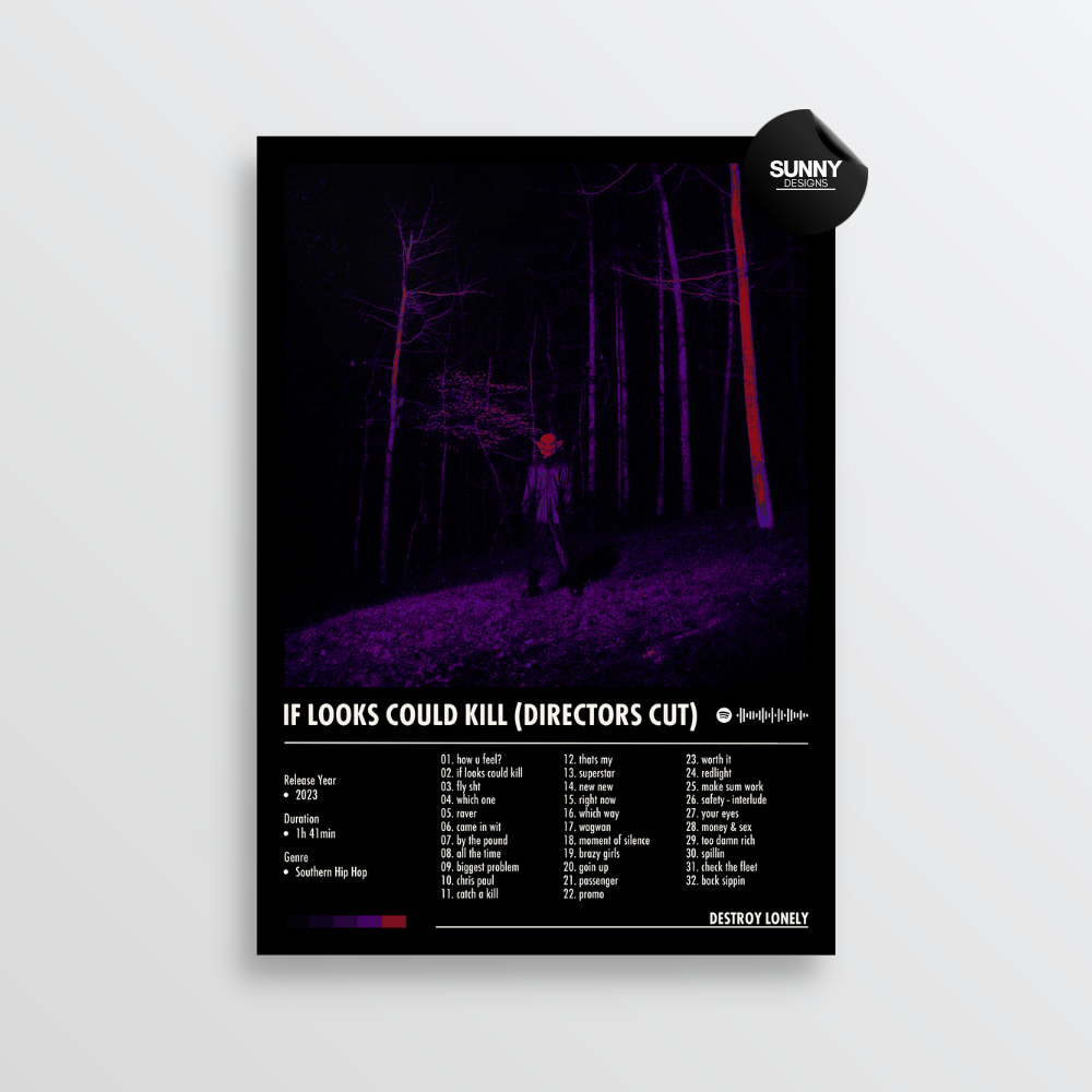 Destroy Lonely - If Looks Could Kill (Directors Cut) | Album Cover Pos ...
