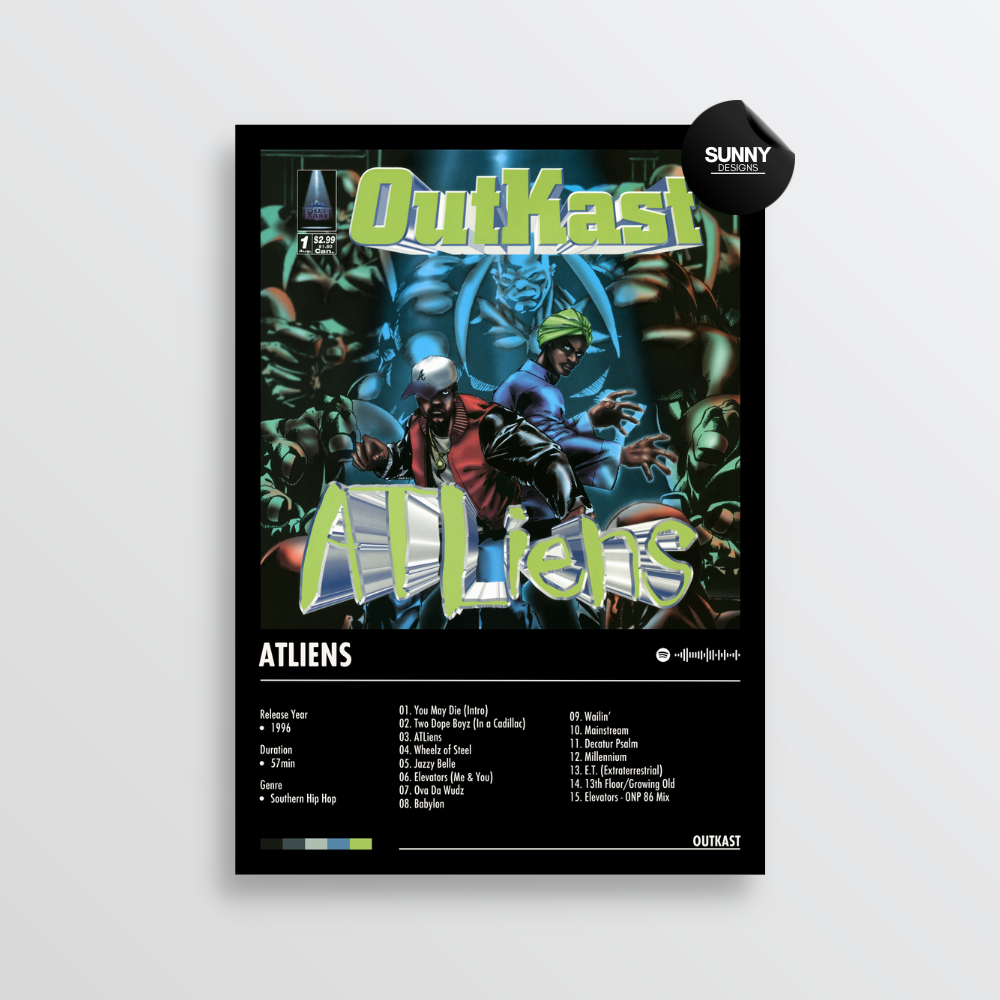 Outkast - Atliens | Album Cover Poster – Sunny Designs Posters