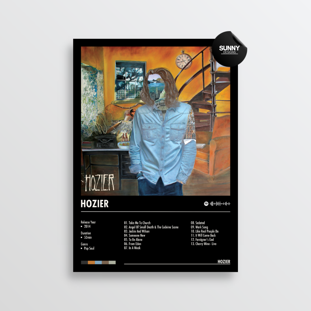 Hozier - Hozier | Album Cover Poster – Sunny Designs Posters
