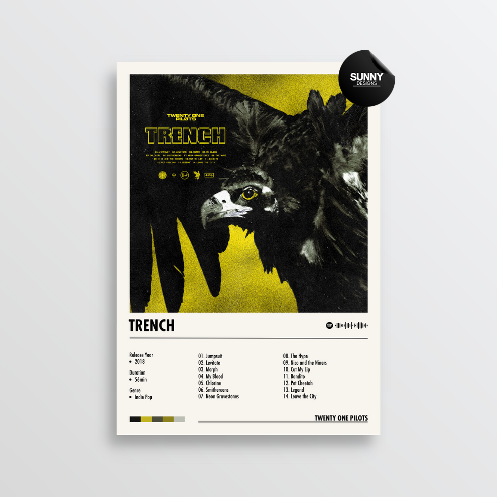twenty one pilots - Trench | Album Cover Poster – Sunny Designs Posters
