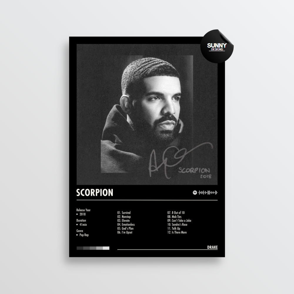Drake - Scorpion | Album Cover Poster – Sunny Designs Posters