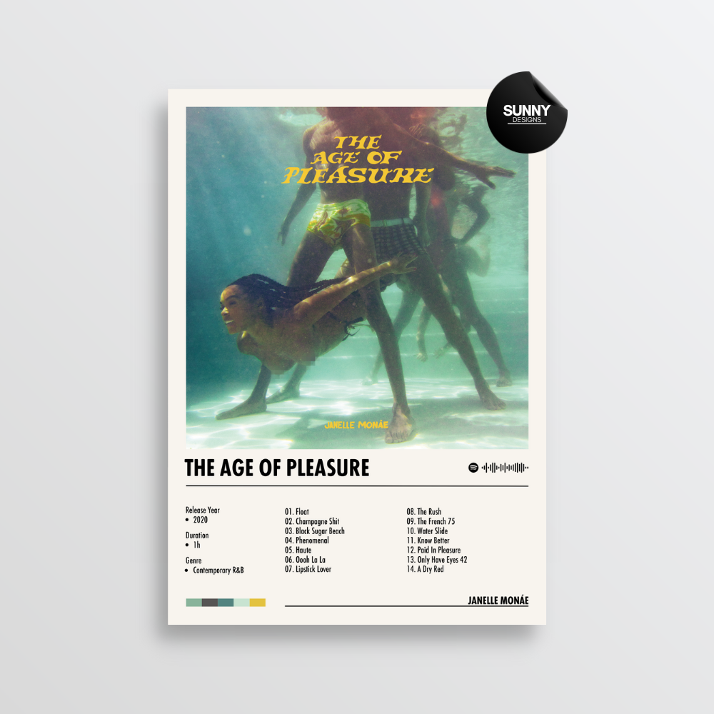 Janelle Monáe - The Age of Pleasure | Album Cover Poster – Sunny ...