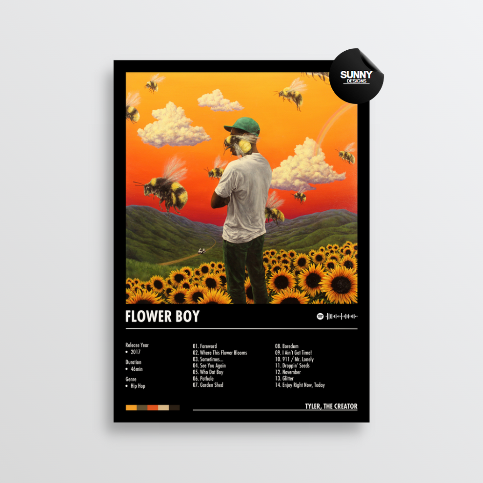 Tyler, the Creator - Flower Boy | Album Cover Poster – Sunny Designs ...