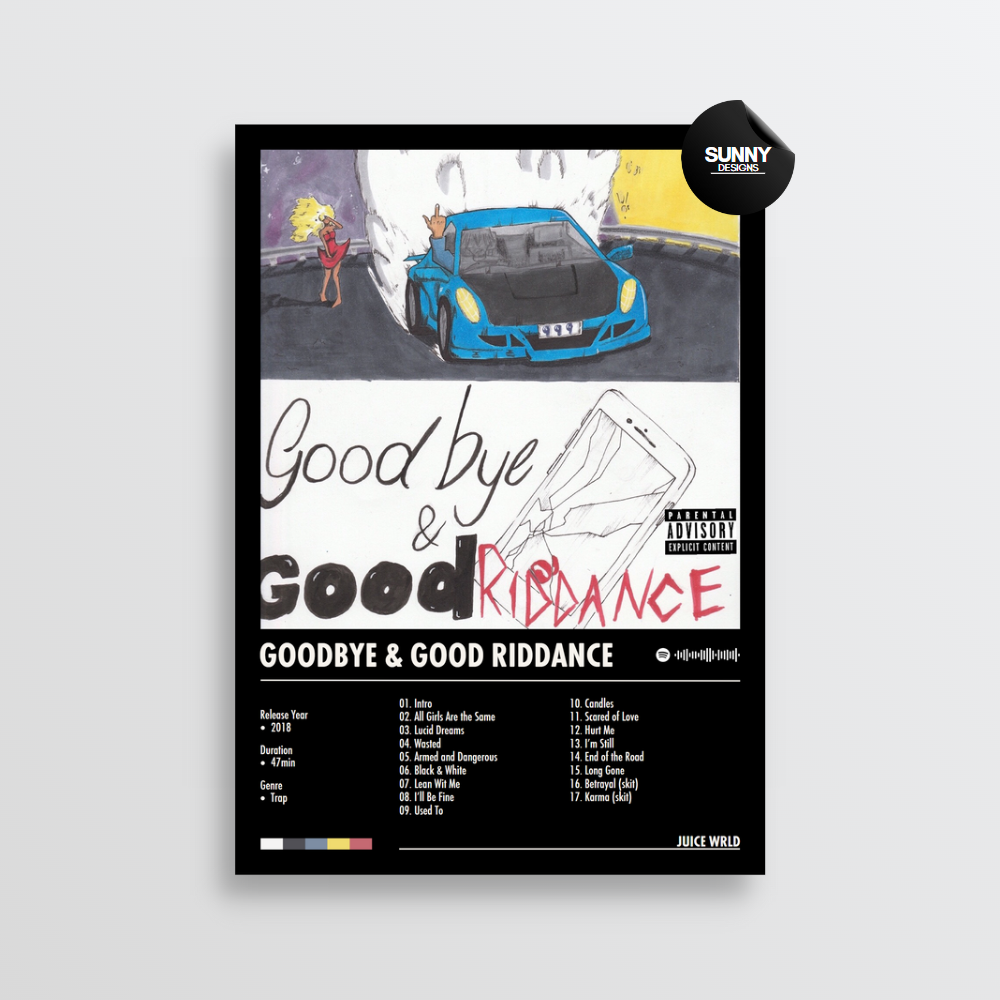 Juice WRLD - Goodbye & Good Riddance | Album Cover Poster – Sunny ...