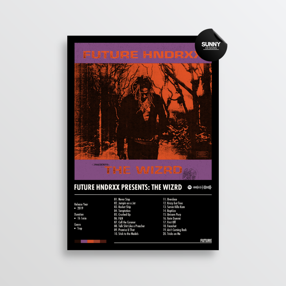 Future - Future HNDRXX Presents: The Wizrd | Album Cover Poster – Sunny ...