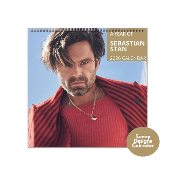 A Year of Sebastian Stan 2026 Wall Calendar – Sunny Designs Posters