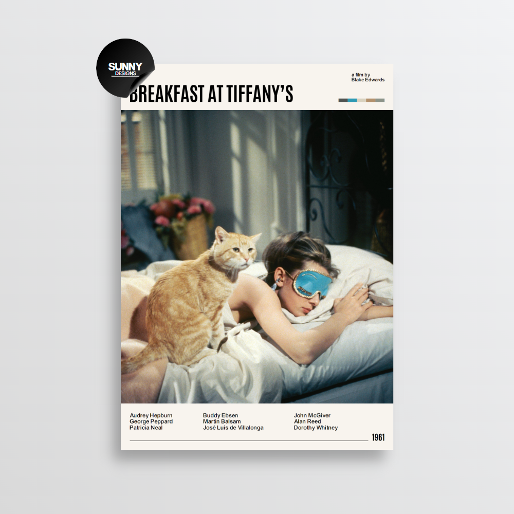 Breakfast at Tiffany’s | Minimalist Movie Poster – Sunny Designs Posters