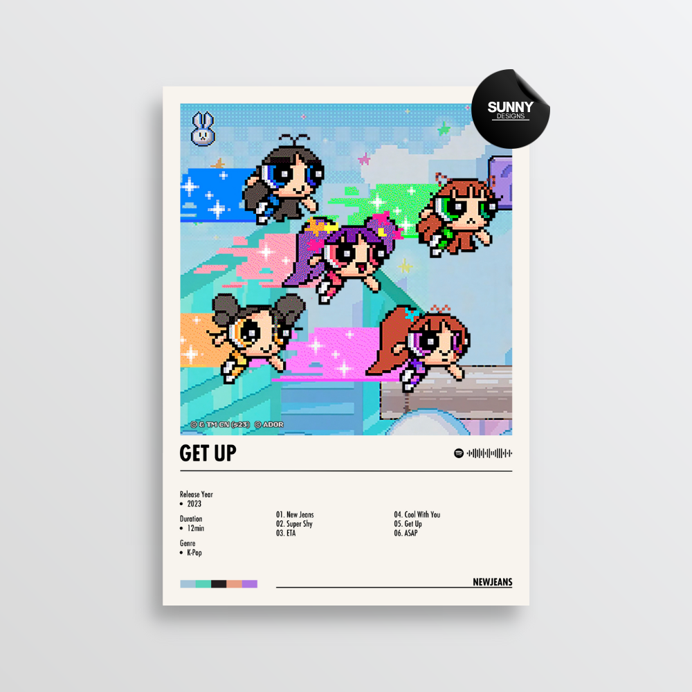 Newjeans - Get Up | Album Cover Poster – Sunny Designs Posters