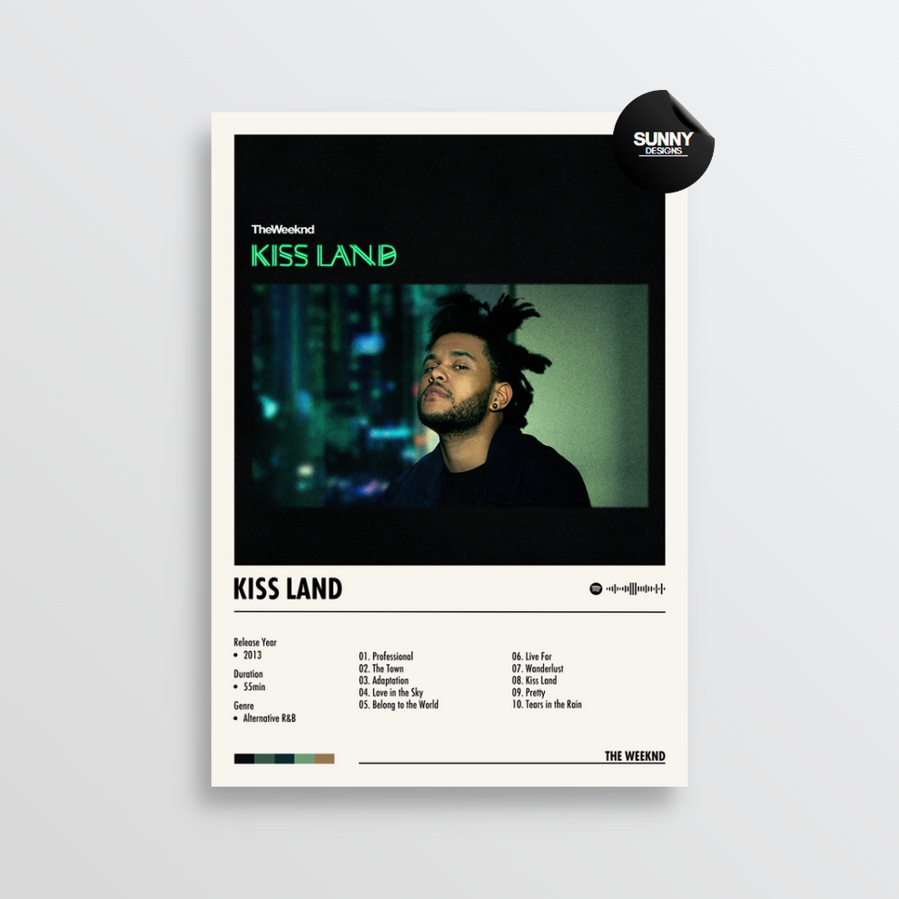 The Weeknd - Kiss Land | Album Cover Poster – Sunny Designs Posters